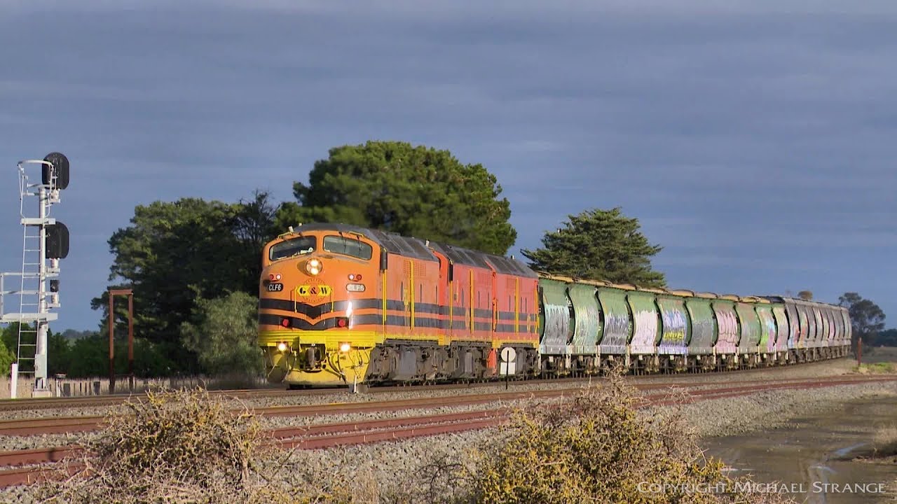 4AK1 Genesee & Wyoming Australia (GWA) Grain Train - PoathTV Australian ...