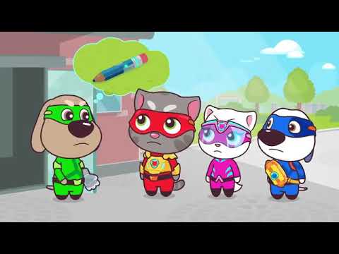 Talking Tom Heroes - Fire-Breathing Magic Dinosaur Ep 1 HooplaKidz