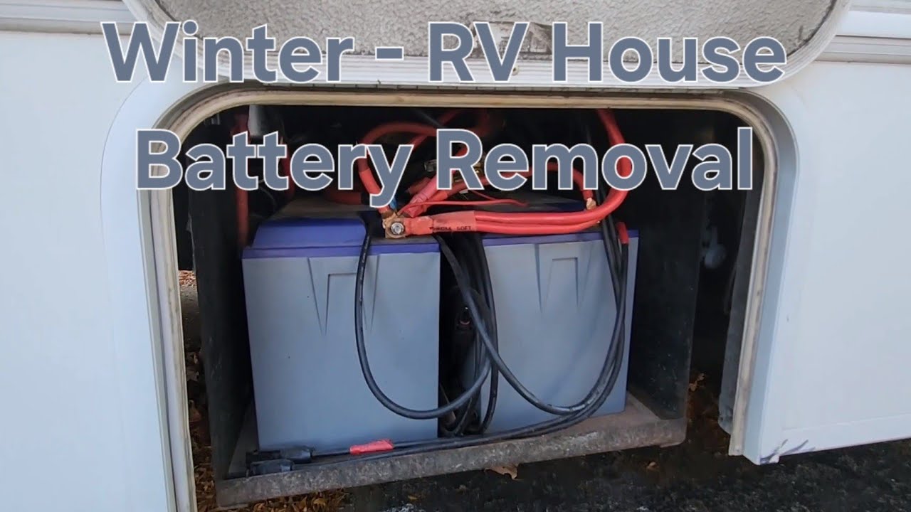 Winter Storage - Removed Lithium batteries from the RV. - YouTube