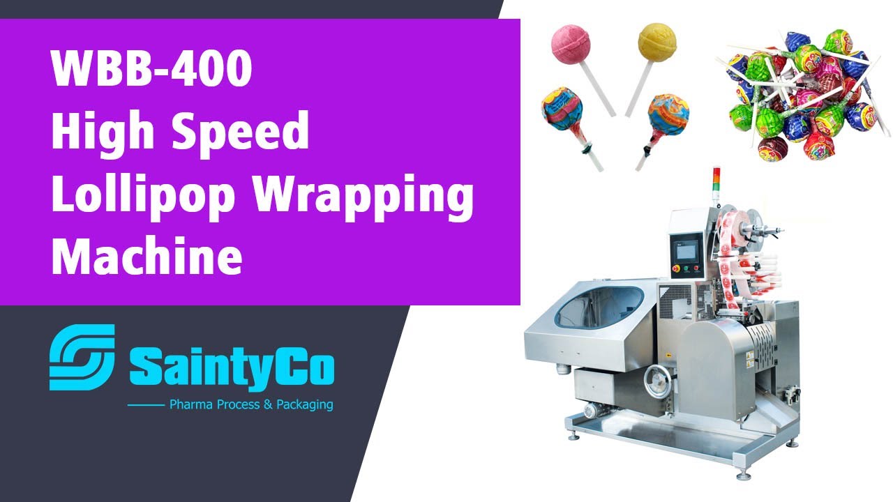 WBB-400 High Speed Lollipop Wrapping Machine-SaintyCo - YouTube