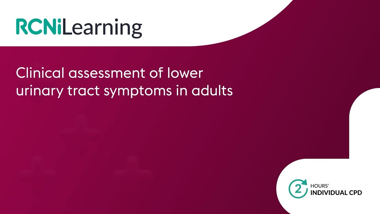 Clinical assessment of lower urinary tract symptoms in adults - YouTube