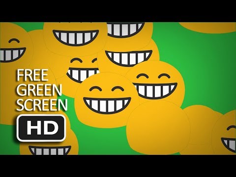 Free Green Screen - Smile Emoji (Advanced Animation)