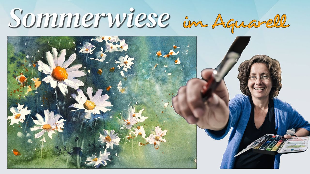Sommerwiese mit Margeriten - YouTube