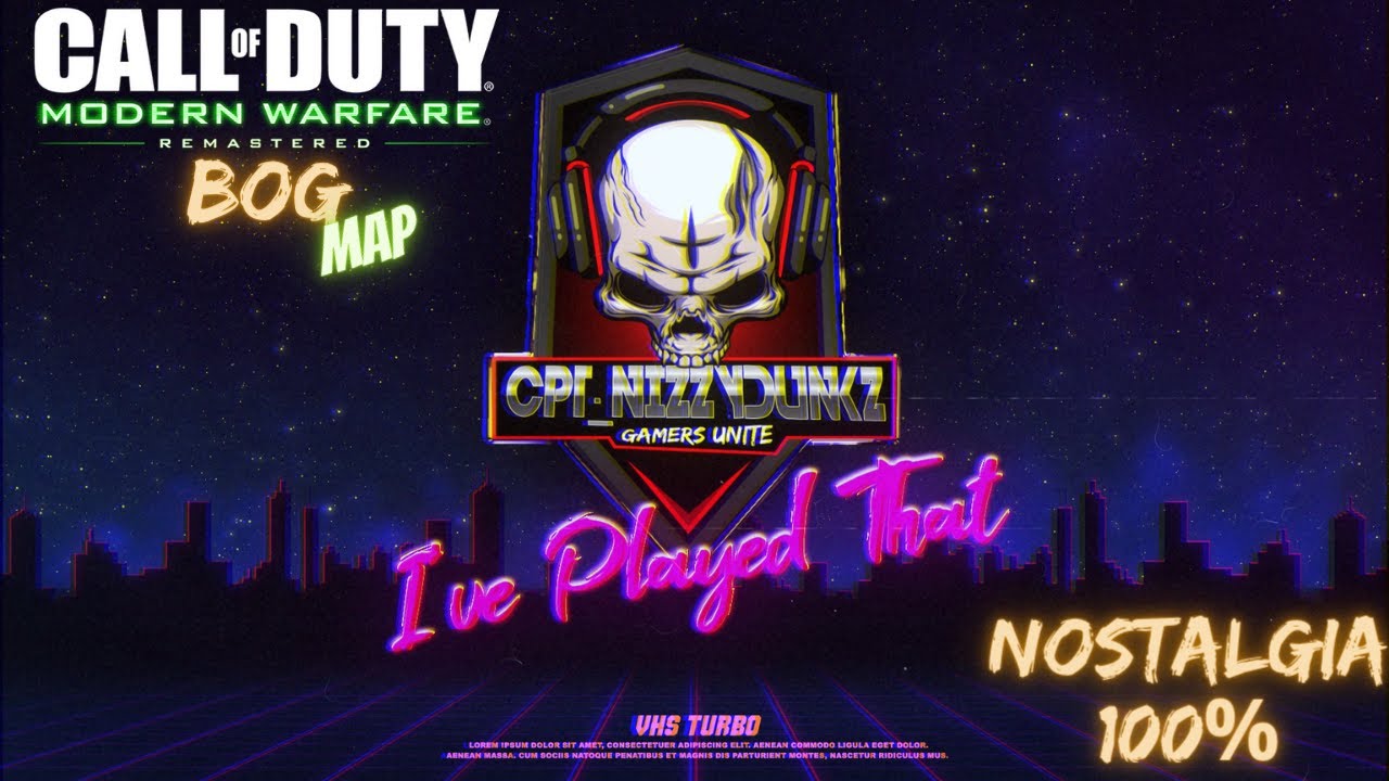 CALL OF DUTY: MODERN WARFARE REMASTERED Bog map (I've played that ...