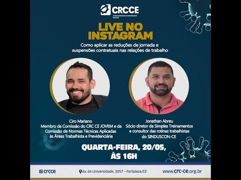 Live no Instagram - 20/05/2020 - 16h