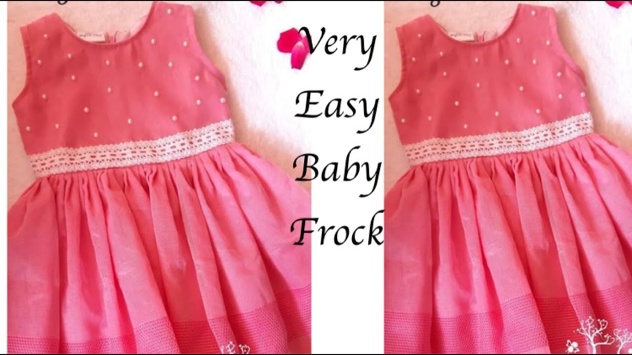 Very Easy Yoke Baby Frock cutting and stitching step by step / Baby ...