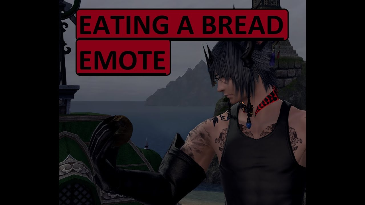 Final Fantasy XIV Eat Bread Emote. - YouTube