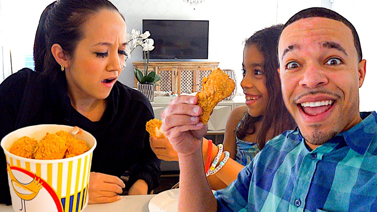 ICE CREAM FRIED CHICKEN PRANK ON MY FAMILY | The LaVigne Life - YouTube
