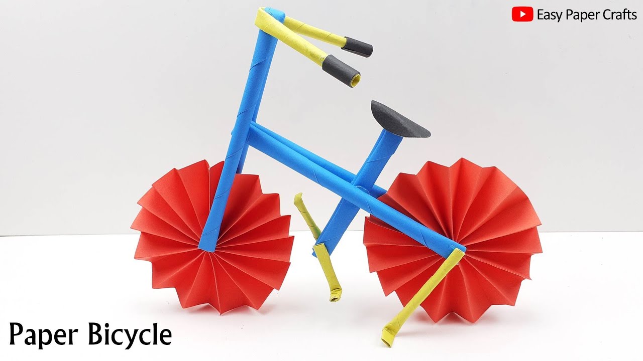Paper Things Easy | How to Make Paper Bicycle Step by Step | Easy Paper ...