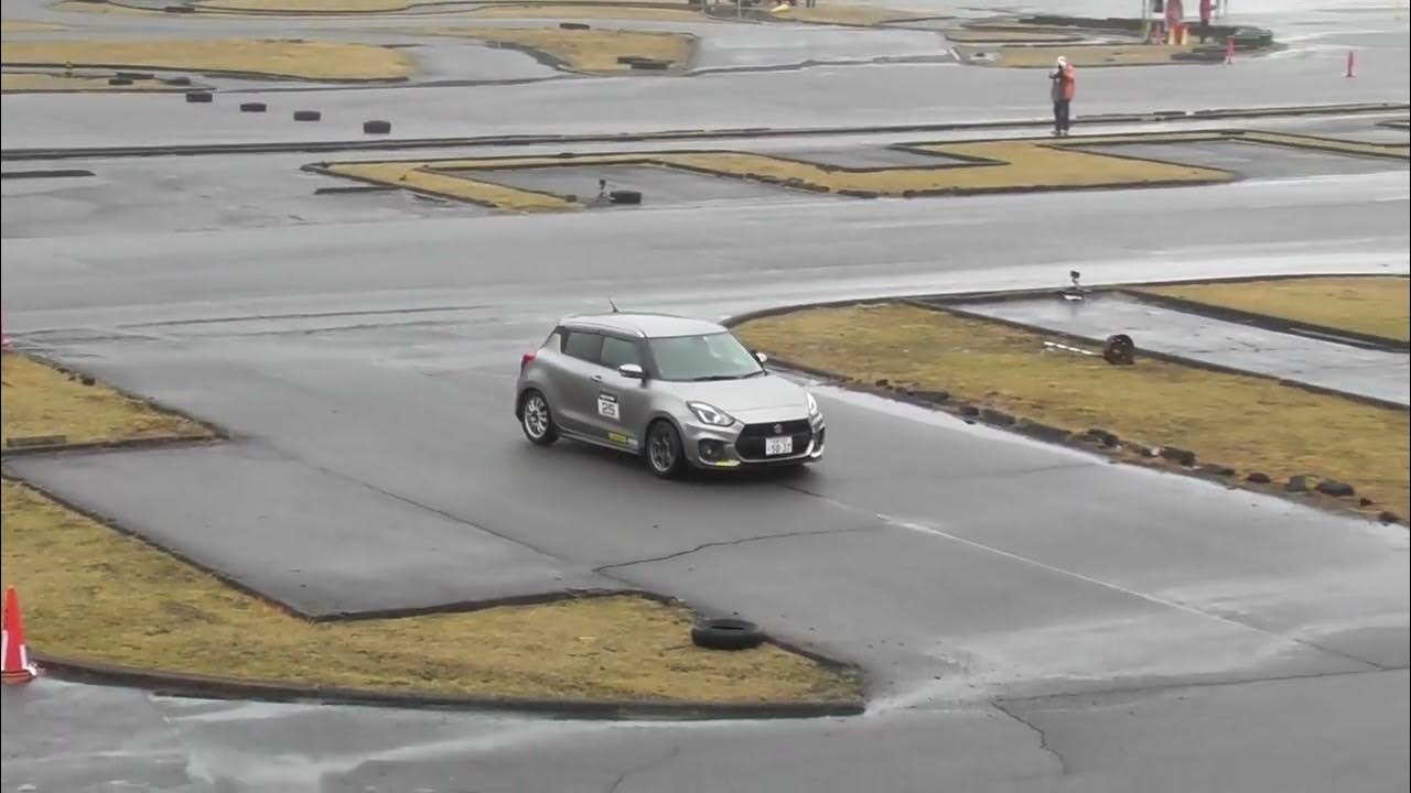 250316 JAF中部ジムカーナ1 MI キョウセイ PN3 OKD1 スイフト - YouTube