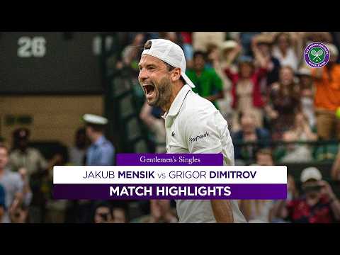 Brilliant Dimitrov stands tall! | Jakub Mensik v Grigor Dimitrov | Highlights | Wimbledon 2026