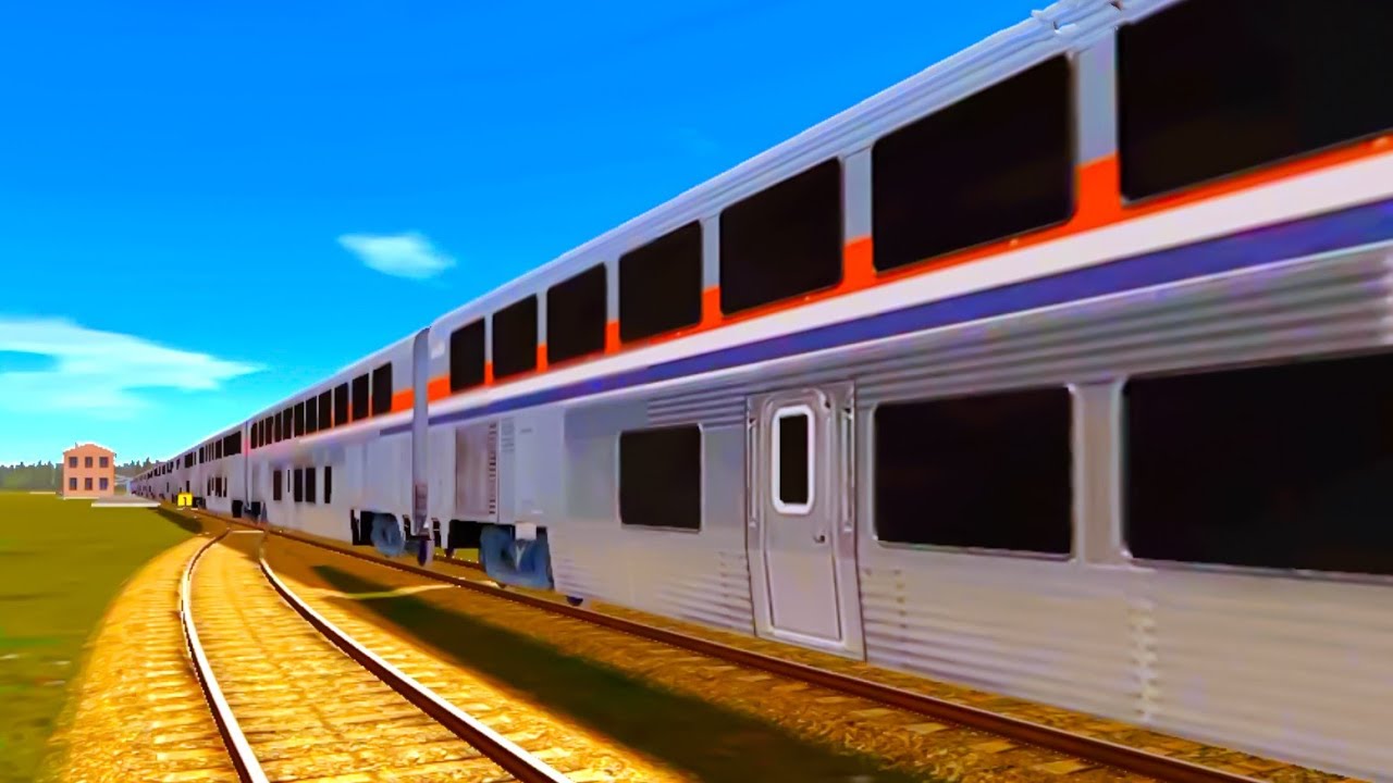 The Longest AMTRAK SUPER-LINER ever in TRAIN AND RAIL YARD SIMULATOR ...