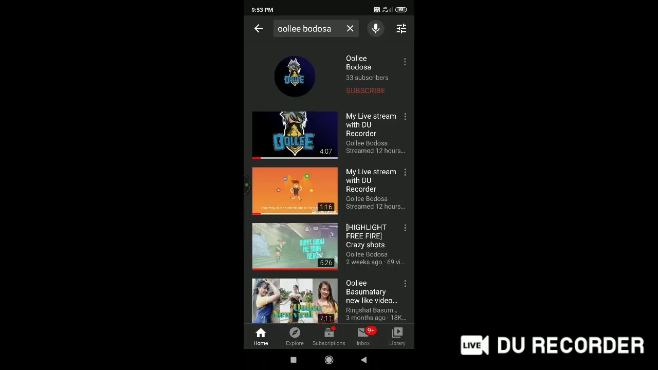 My Live stream with DU Recorder - YouTube