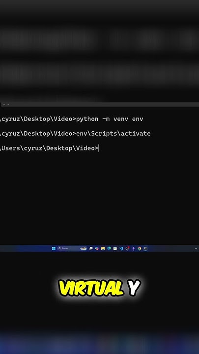 Python Crea y Activa tu Entorno Virtual ¡Fácil! - YouTube