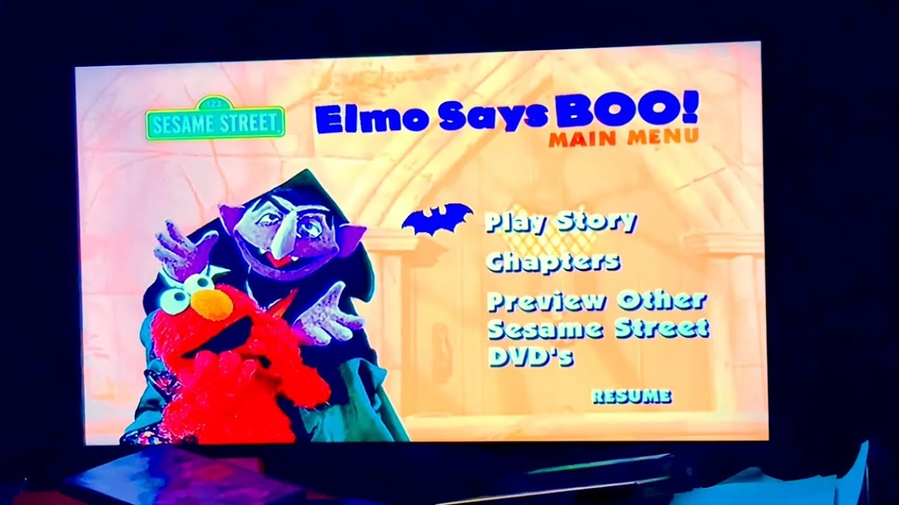 Elmo Says Boo 2002 DVD Menu Walkthrough - YouTube