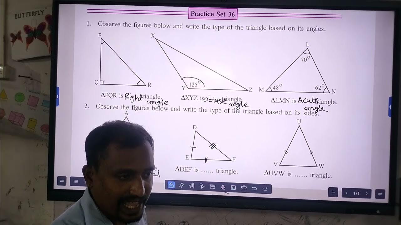 Practice Set 36 Class 6 Answers Maths Chapter 15 Triangles and their Properties Maharashtra ...