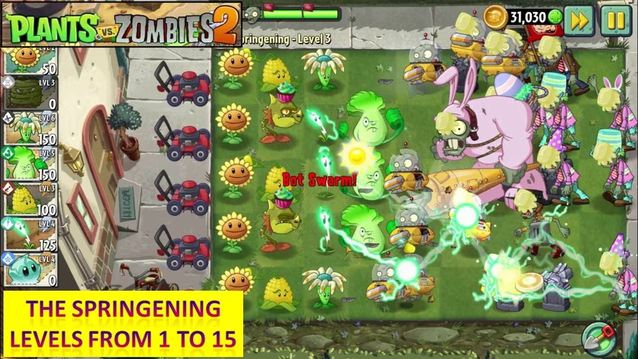 Plants vs. Zombies 2 - The Springening (Easter Limited Event) - Levels ...