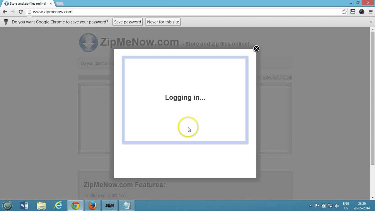 How to Zip Files Online ZipMeNow com Store and zip files online - YouTube