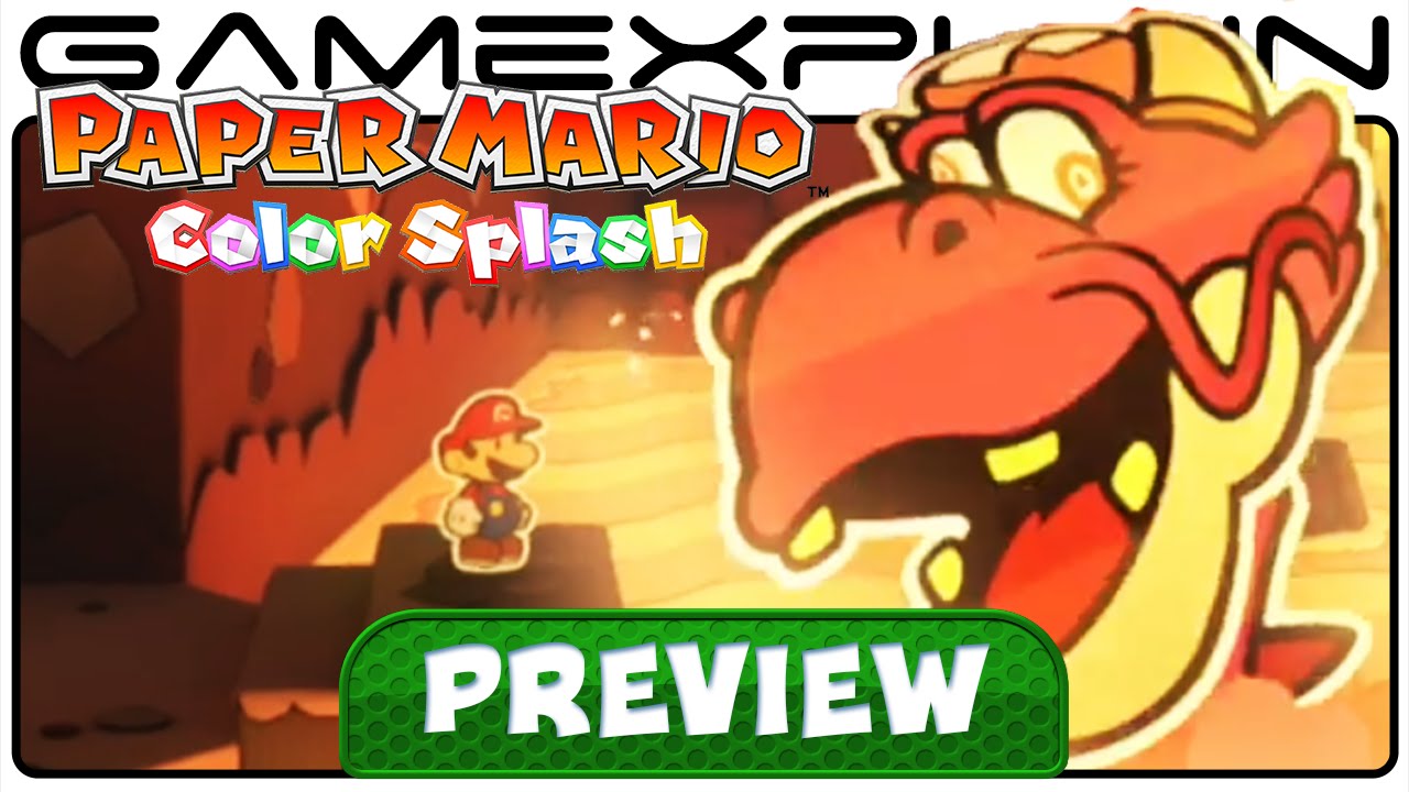 Paper Mario: Color Splash - Hands-On Preview Discussion - YouTube