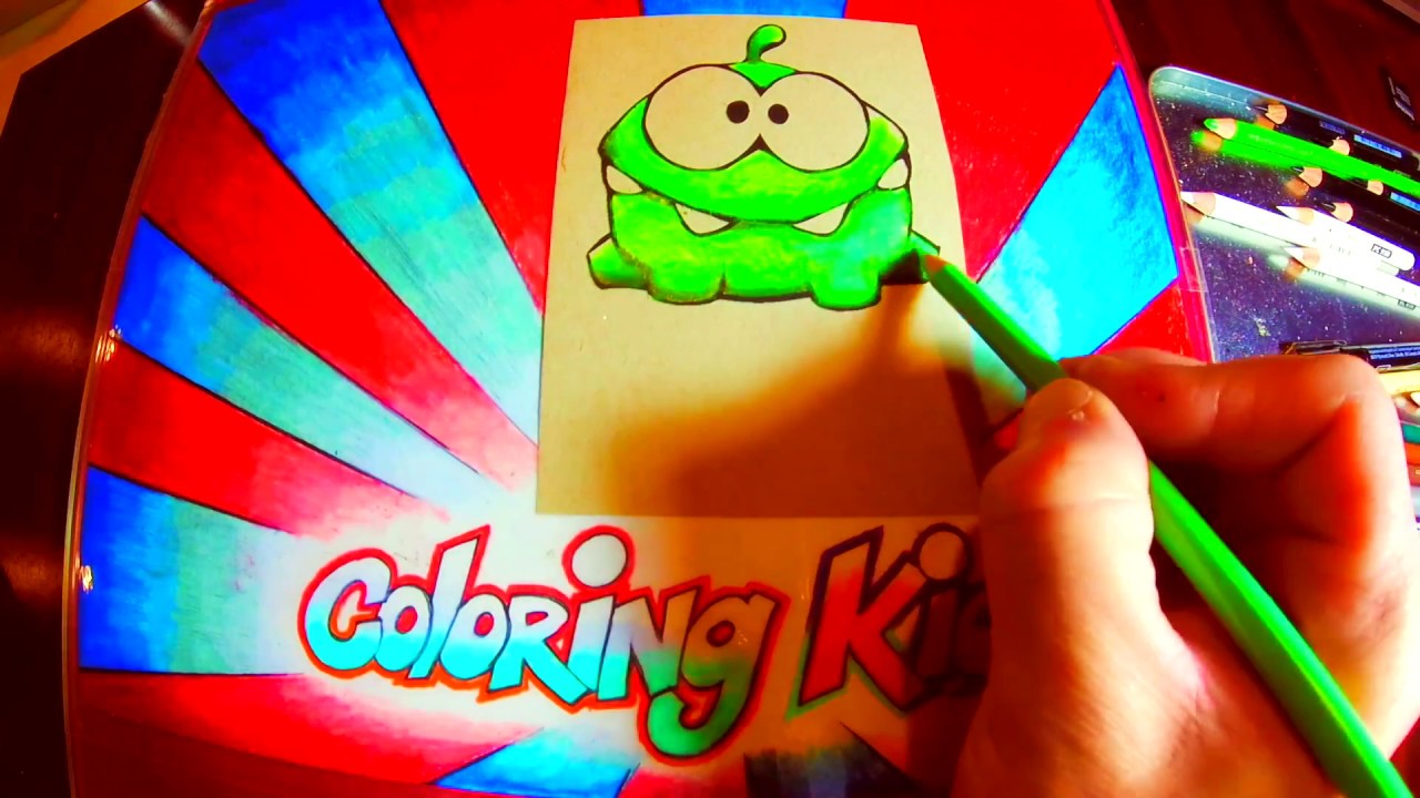 How to Color Cut The Rope Coloring Pages for Kids to Learn Blending ...