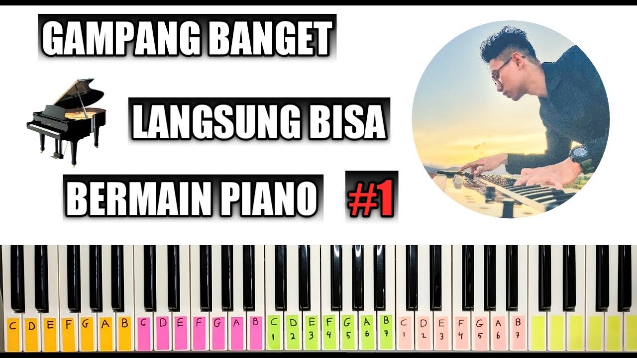 Tutorial Bermain Piano Untuk Pemula , bagian Arpeggio #1 , Gampang ...