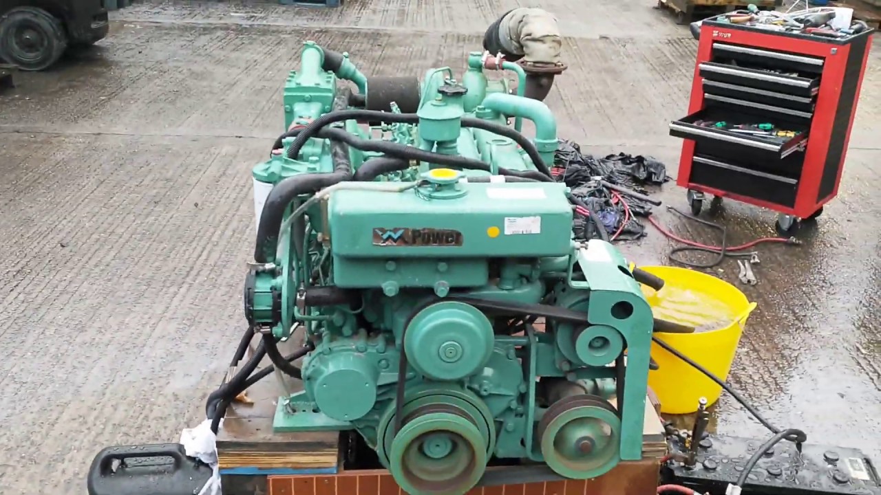Doosan L066 TIH 180hp Marine Diesel Engine Package - YouTube