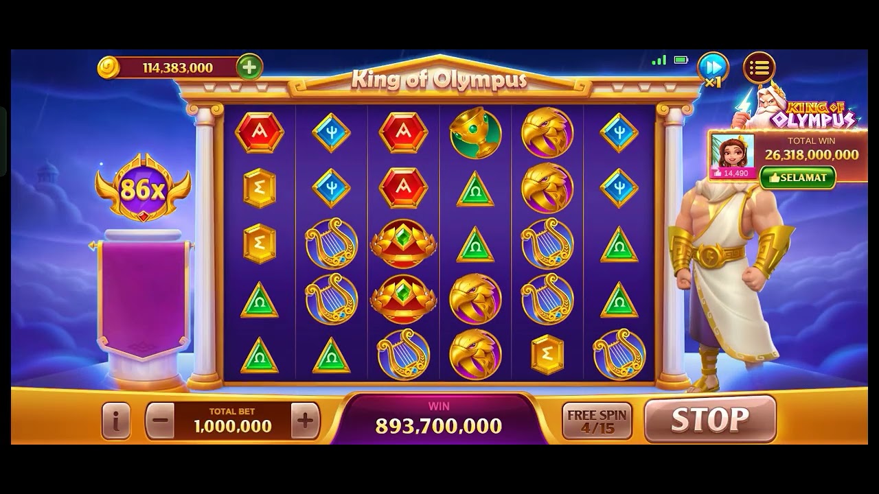 modal 2M Up 1,2B, bet 1M. naik bet 5 langsung tewaaaaa.... hoki cuma ...