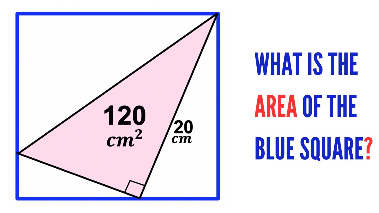 Can you find area of the Blue Square? | (Nice Geometry problem) | #math ...
