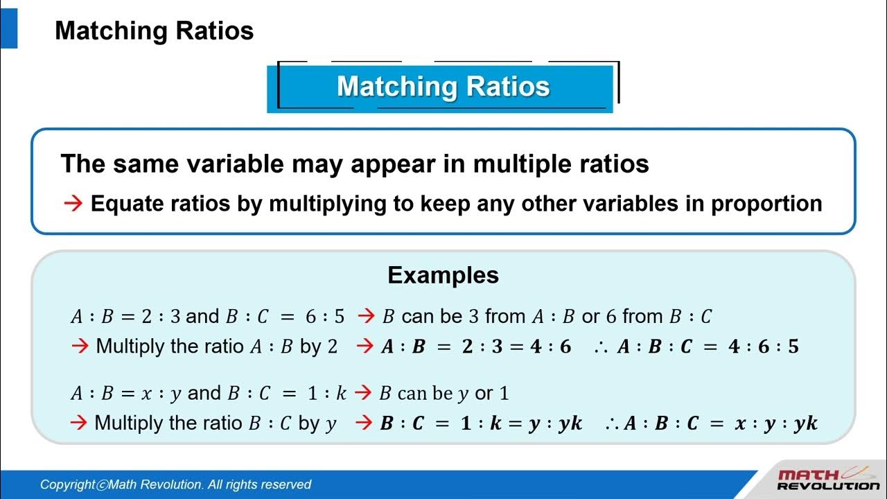 I4. Matching Ratios - YouTube