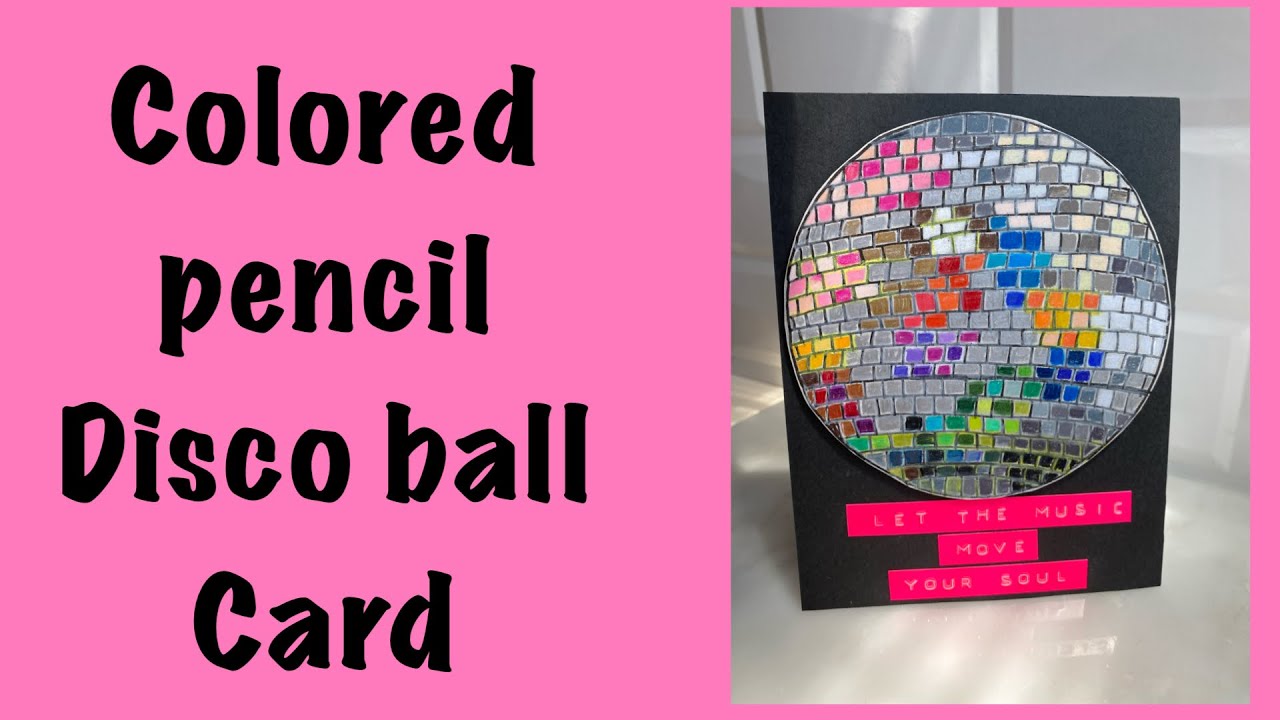 Colored Pencil Disco Ball card inspired by Alice Masters Art # ...