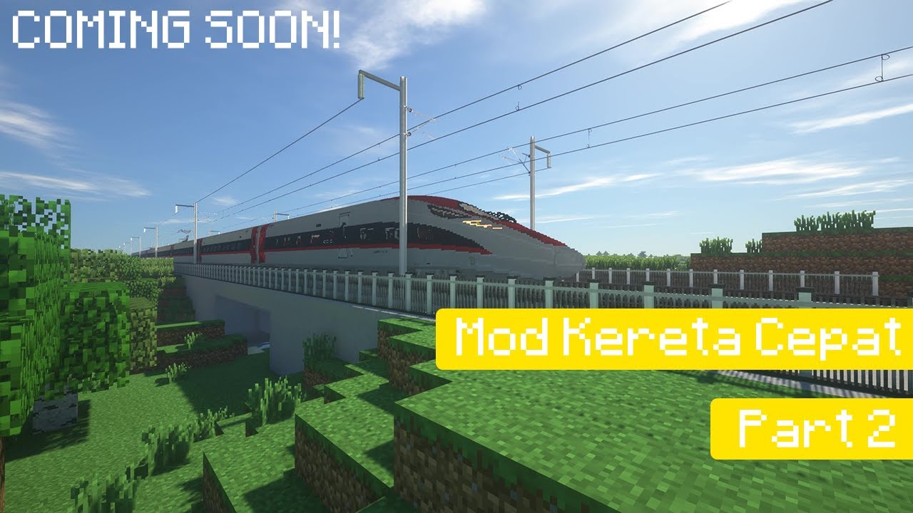 KCIC400AF "Whoosh" train in Minecraft (Mod Showcase part 2) - YouTube