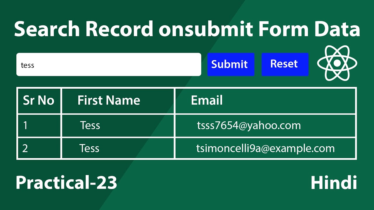 Search Record OnSubmit Form Data In React YouTube search-record-onsubmit-form-data-in-react-youtube