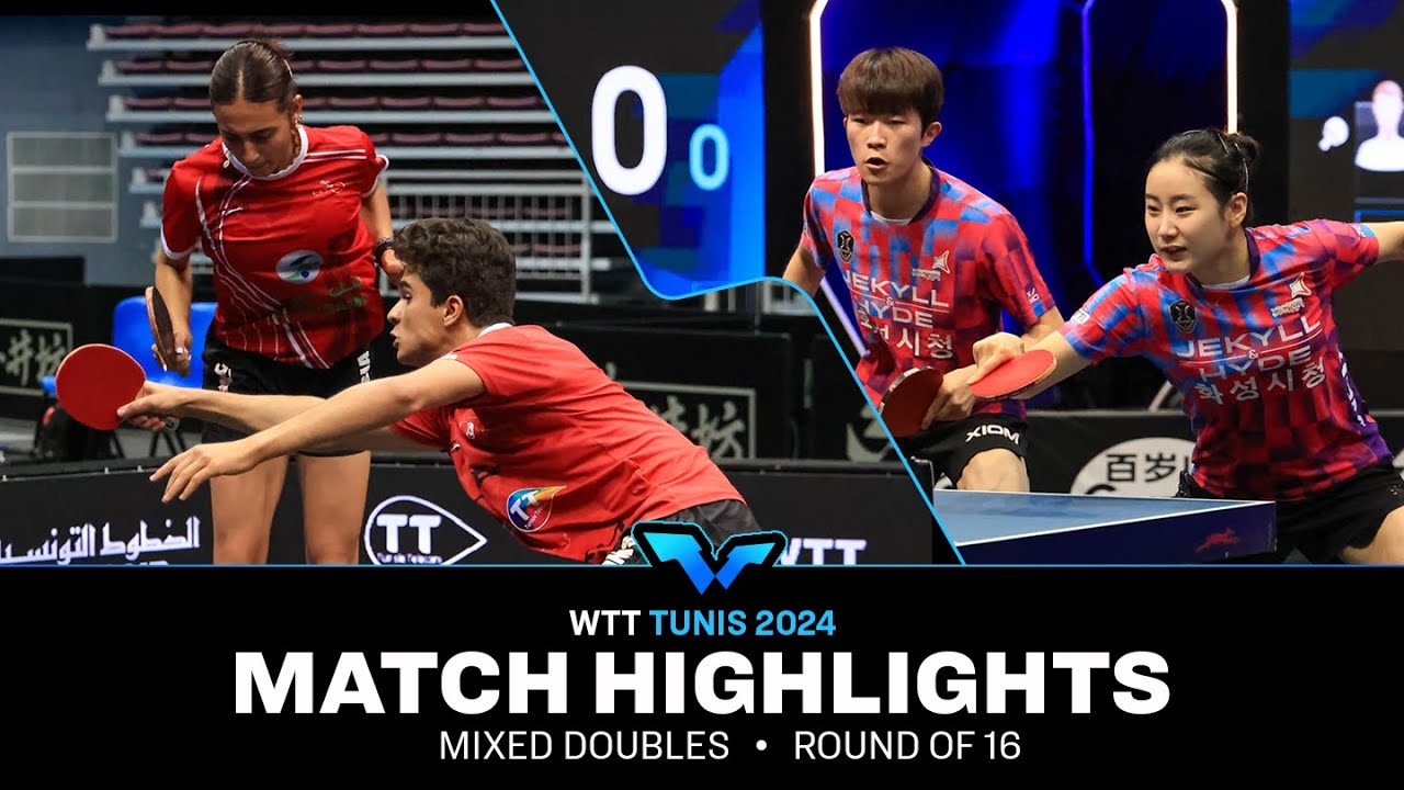 Fadwa Garci/Khalil Sta vs Kim Woojin/Yoo Siwoo | XD R16 | WTT Contender ...