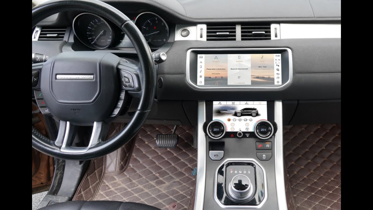Range Rover Evoque Car Interior Upgrade Android Screen Digital A/C ...