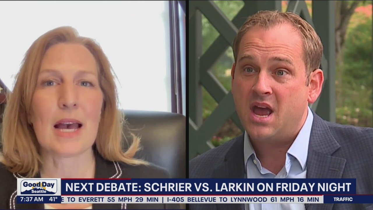 Next debate: Schrier vs. Larkin on Friday night | FOX 13 Seattle - YouTube