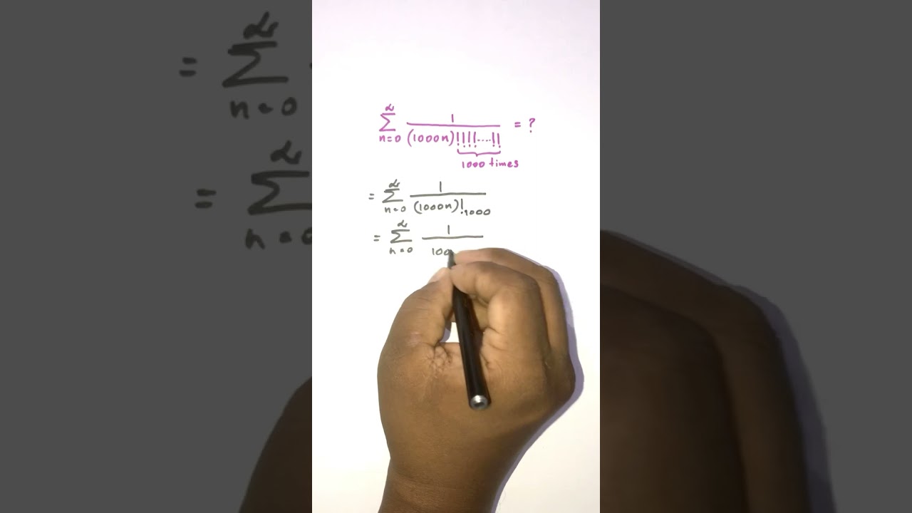 Calculus teacher may be struggle to solve this infinite series ...