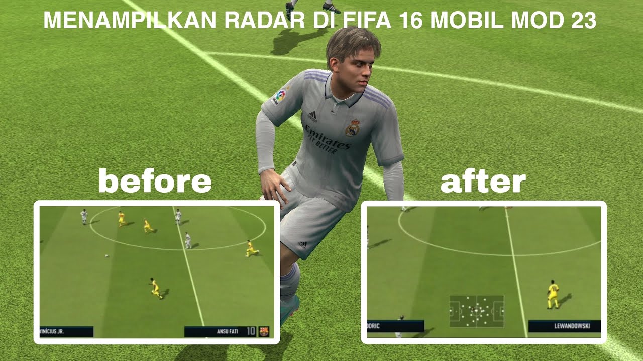 Cara memunculkan radar di Fifa 16 mobile mod 23. (bagi yang belum tau ...