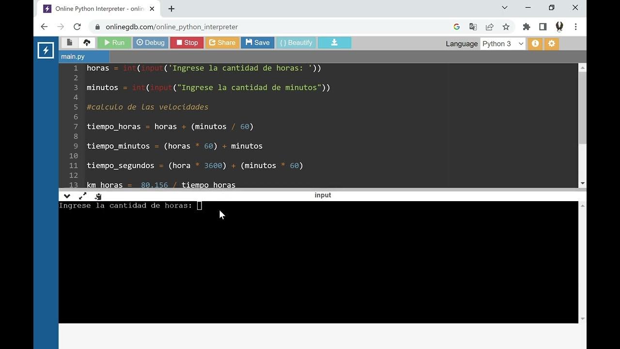 calculando la velocidad media en python - YouTube