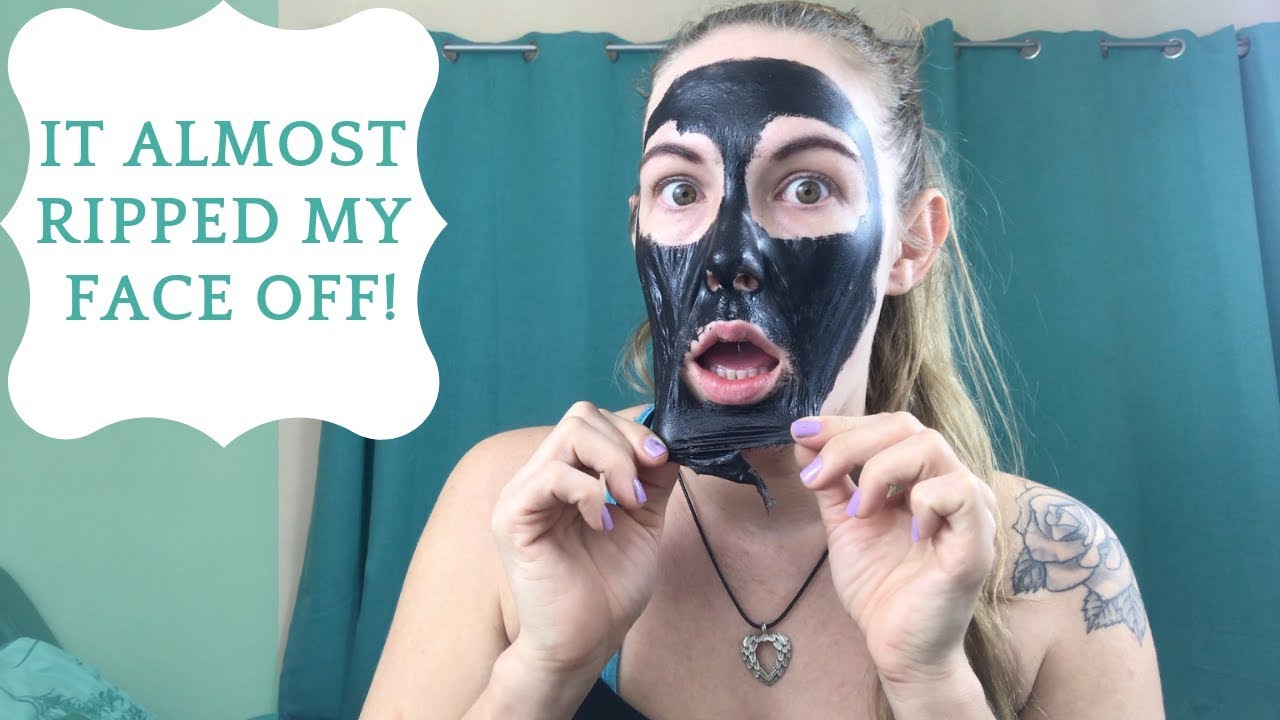 Charcoal Face Mask Challenge (It Almost Ripped My Face Off!) - YouTube