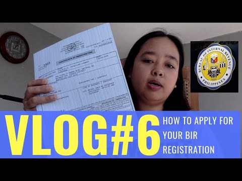 VLOG #6 - How to Apply for BIR Registration - YouTube