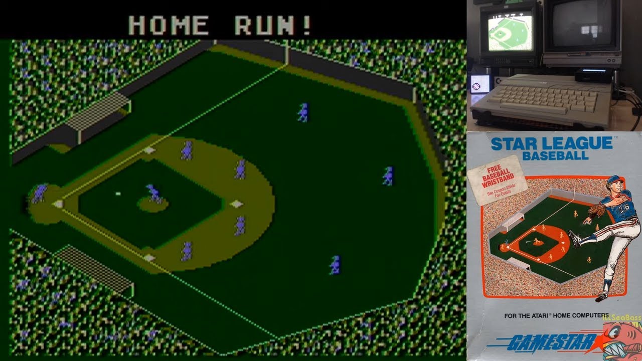 Star League Baseball [ATARI 8-BIT] 18-4 ⚾ - YouTube
