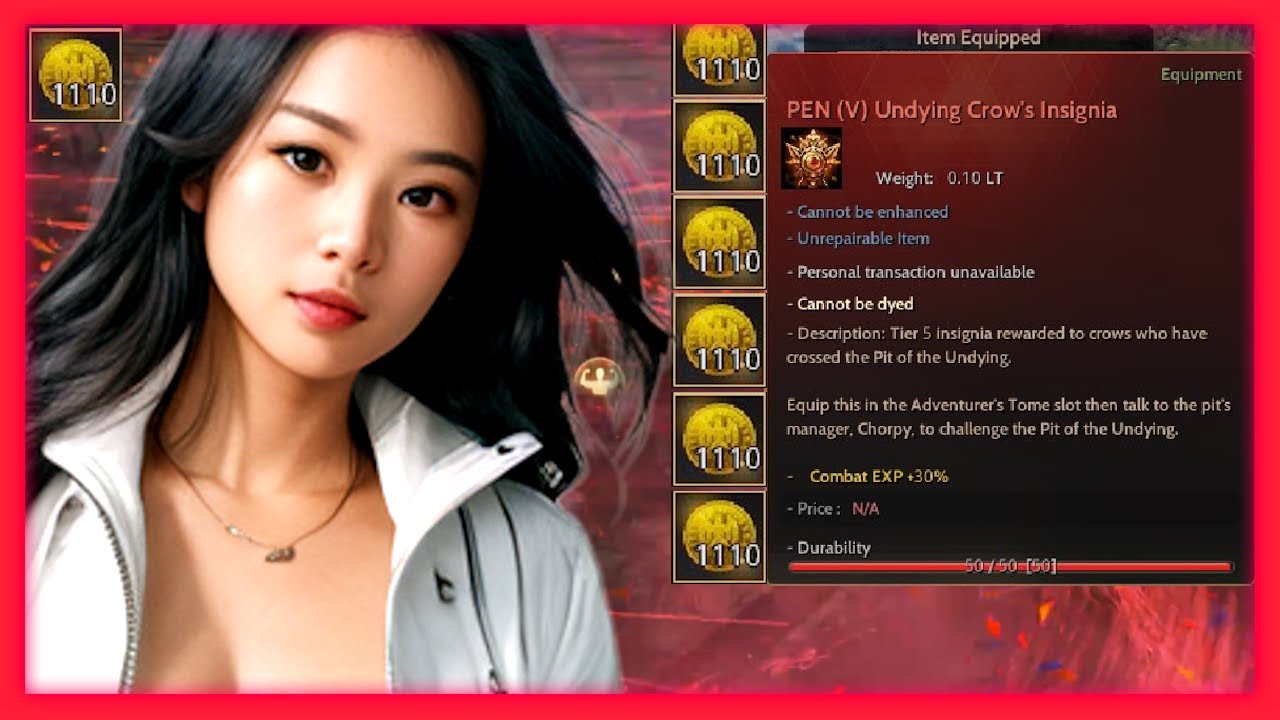 PEN Insignia Daily Pit of Undying V +30% EXP | Black Desert - YouTube