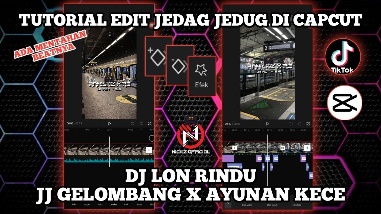 Tutorial Edit Jedag Jedug Capcut DJ LON RINDU || JJ New Style Kece - YouTube