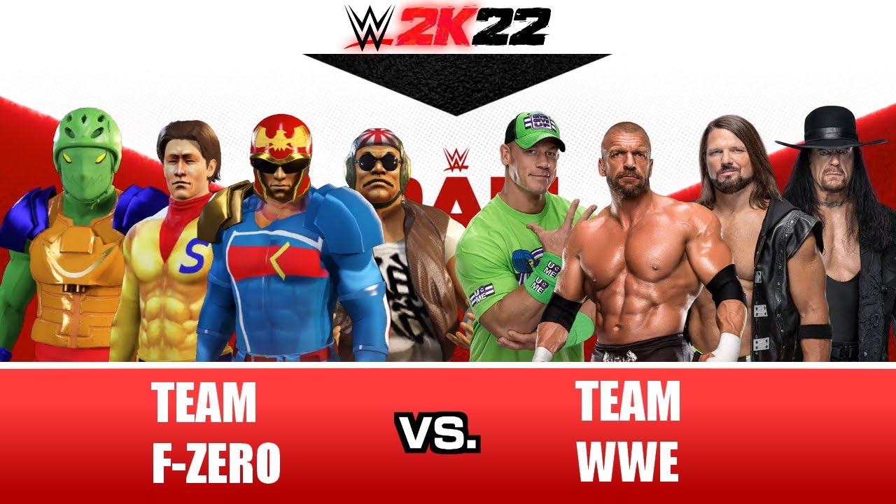 WWE 2K22: Team F-Zero vs. Team WWE - YouTube