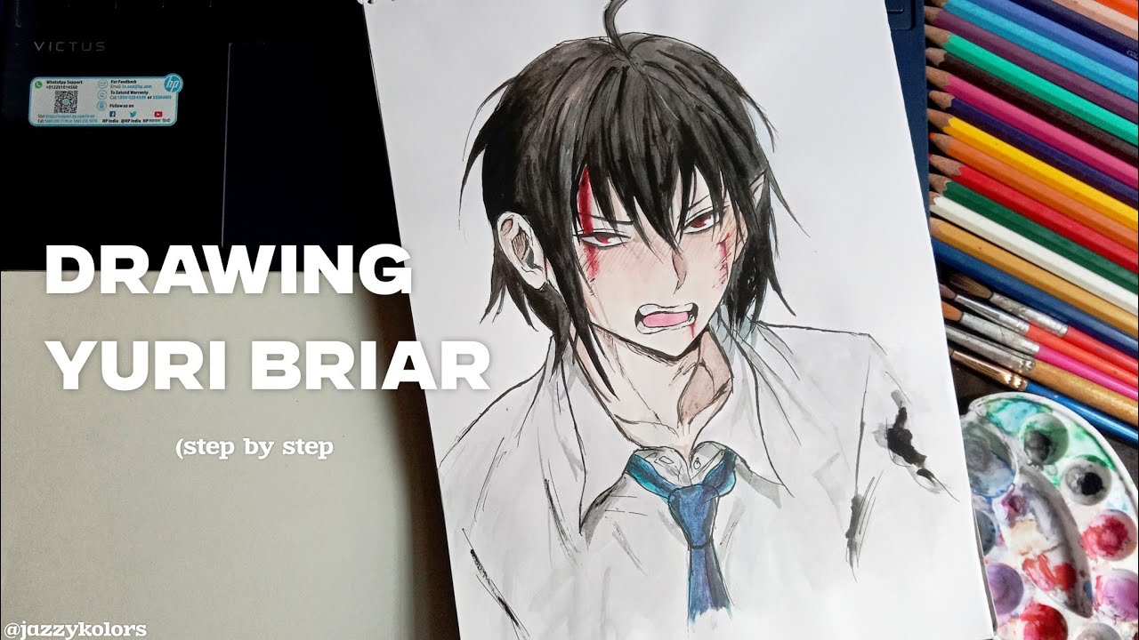 Drawing Yuri Briar from Spy X Family//Part 2// Full tutorial #art #yuri ...
