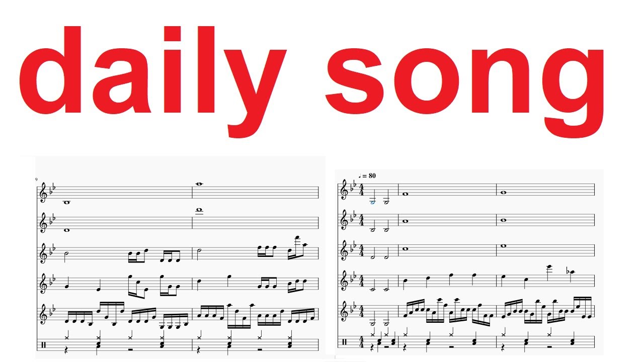 (Sheet Music) Daily Song 11-28-2024 - YouTube