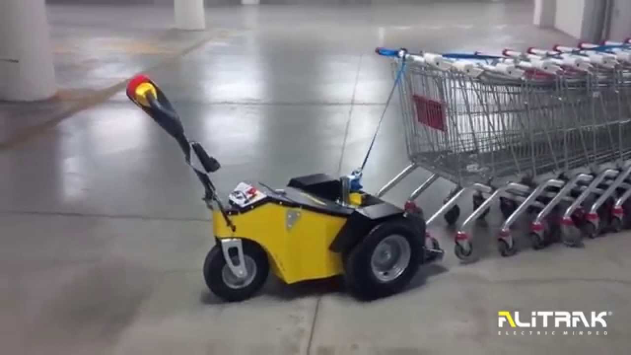 Tracteur/pousseur pousse-chariots TT950 ALITRAK - YouTube