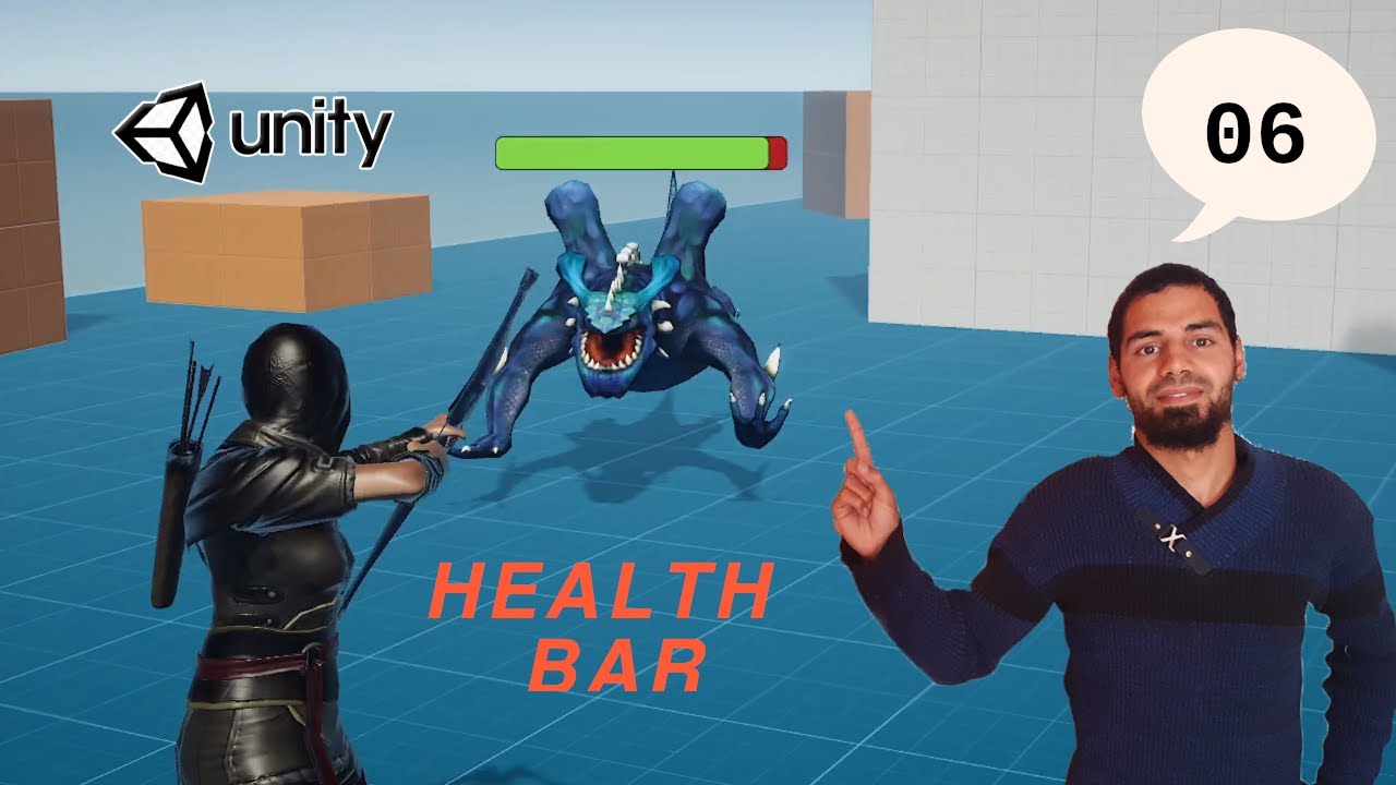 3D ENEMY AI in UNITY - (E04): HEALTH BAR - YouTube