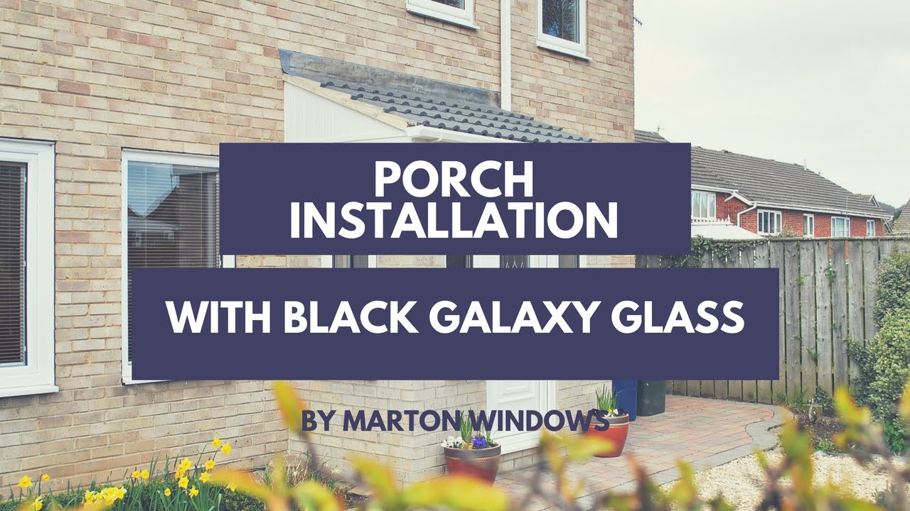 PORCH EXTENSIONS - With Black Galaxy UPVC Door Design - YouTube