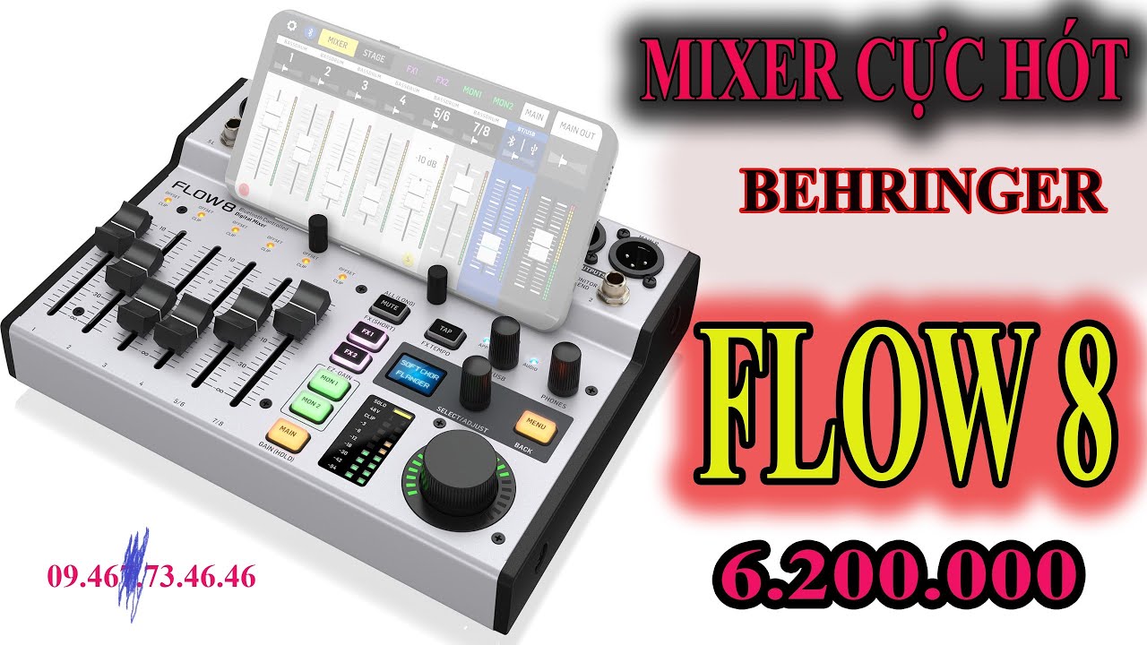Mixer Behringer FLOW 8 | Mixer Flow 8 | Mixer Hót Nhất Hiện Nay Flow 8 ...